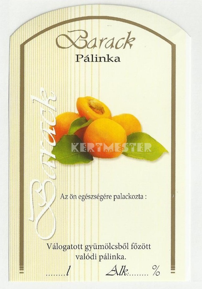 Pálinka üveg címke barack II 10 db/cs - Pálinkás üveg címke II - Agropolisz Pálinka üveg címke barack II 10 db/cs - Pálinkás üveg címke II - Agropolisz